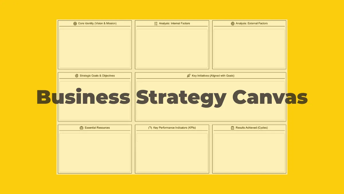 Business Strategy Canvas: Your One-Page Blueprint