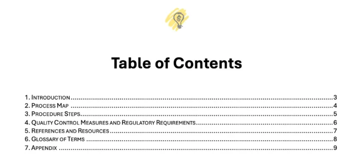 Steps to Develop Standard Operating Procedure (SOP)