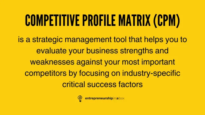 Competitive Profile Matrix (CPM) Guide