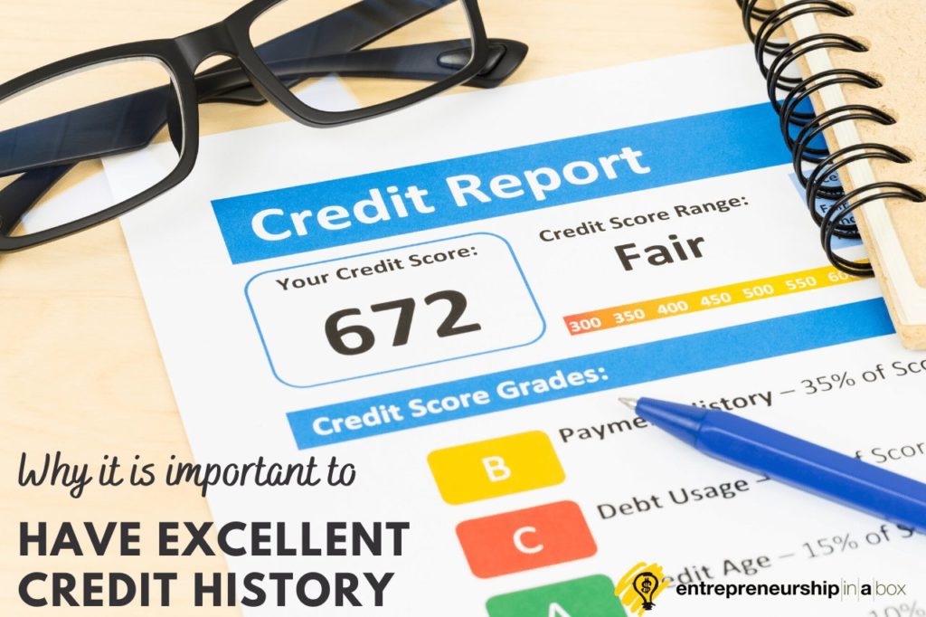 Why It Is Important to Have Excellent Credit History | Finance Management