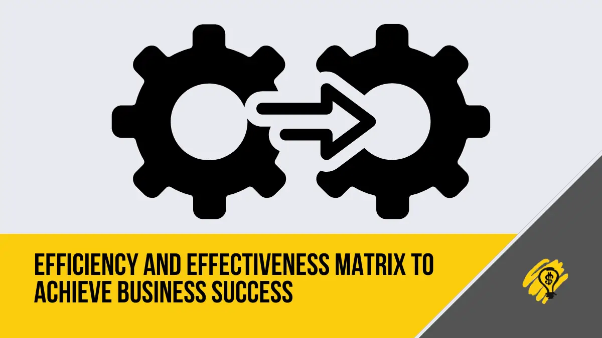 Efficiency and Effectiveness Matrix for Business Success