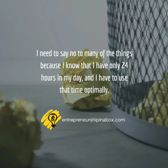 Say No to Many Things and Improve Your Productivity