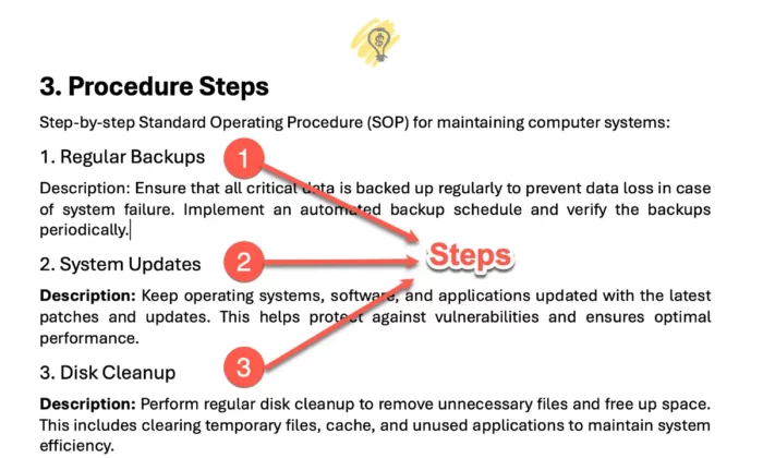 Steps to Develop Standard Operating Procedure (SOP)